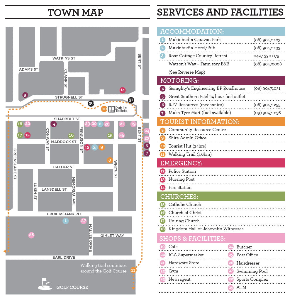 Town Map » Shire of Mukinbudin